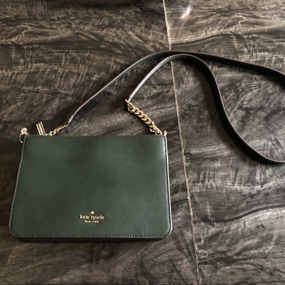 kate spade | Bags | Small Kate Spade Green Shouldercross Body Bag ...